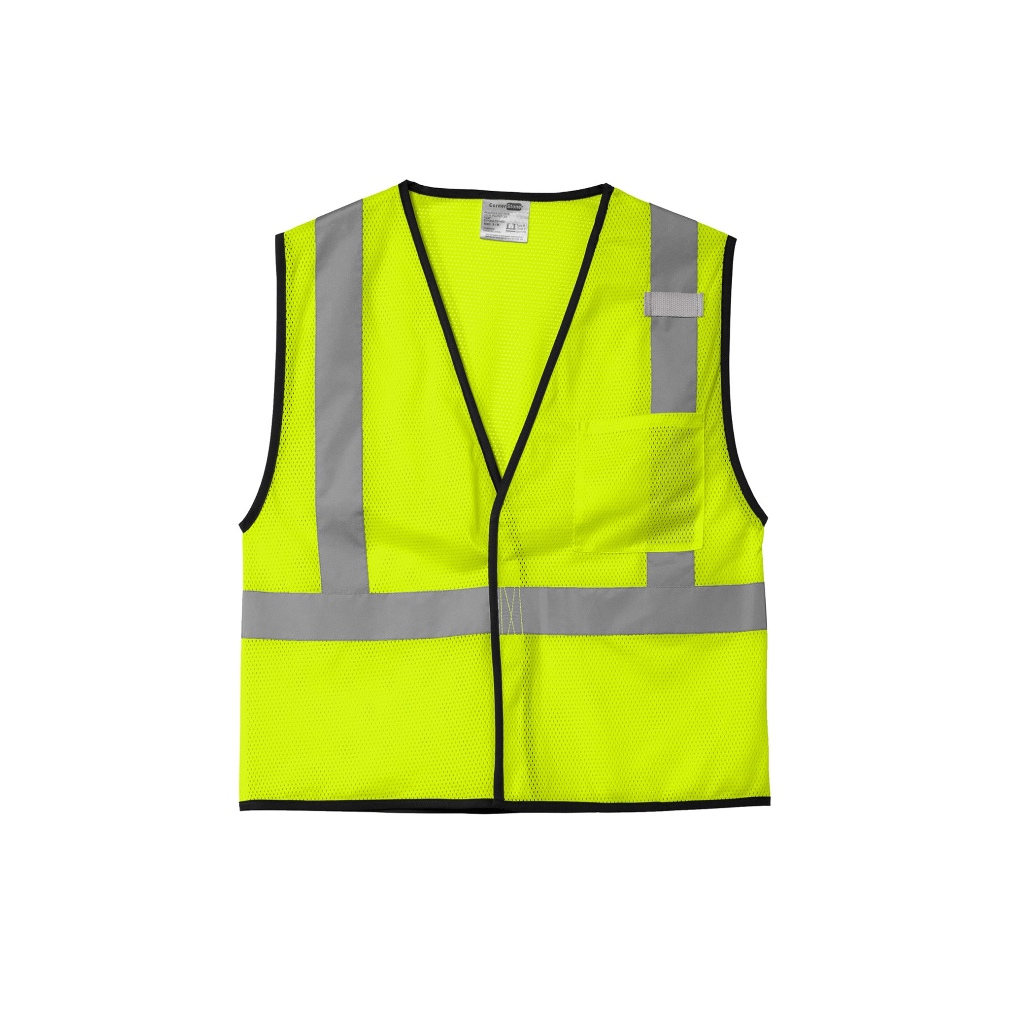 Muetzel - CornerStone ® ANSI 107 Class 2 Economy Mesh One-Pocket Vest ...