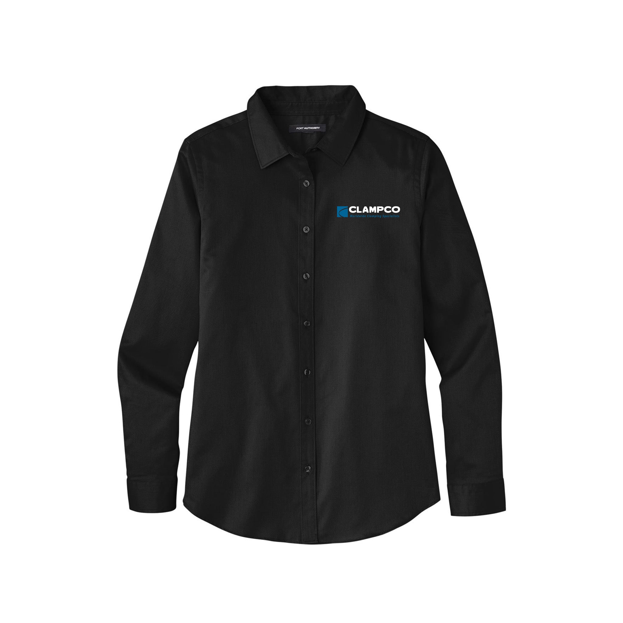 Clampco - Port Authority® Ladies Long Sleeve SuperPro React ™ – GetSpirit
