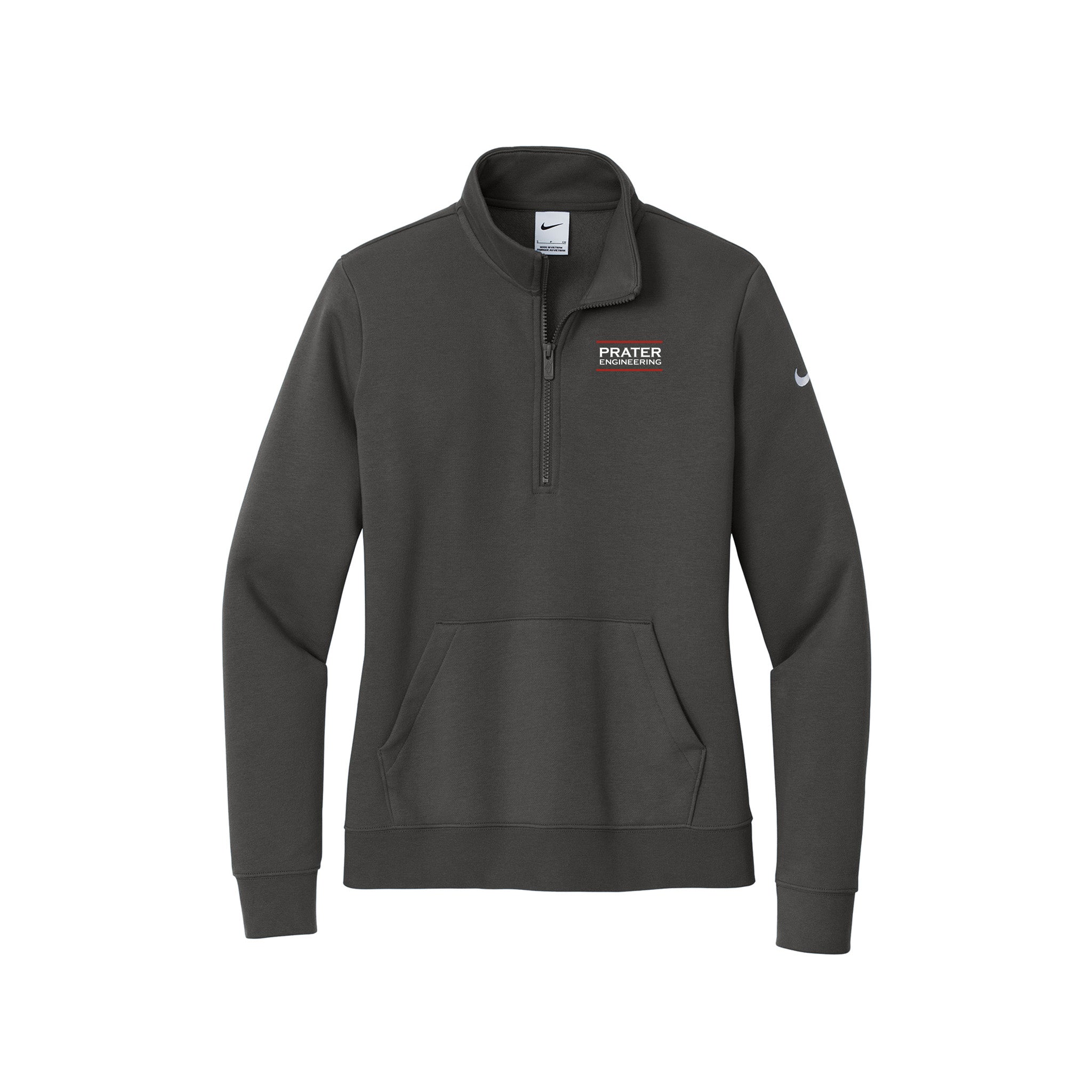 Prater Engineering - Nike Ladies Club Fleece Sleeve Swoosh 1/2-Zip ...