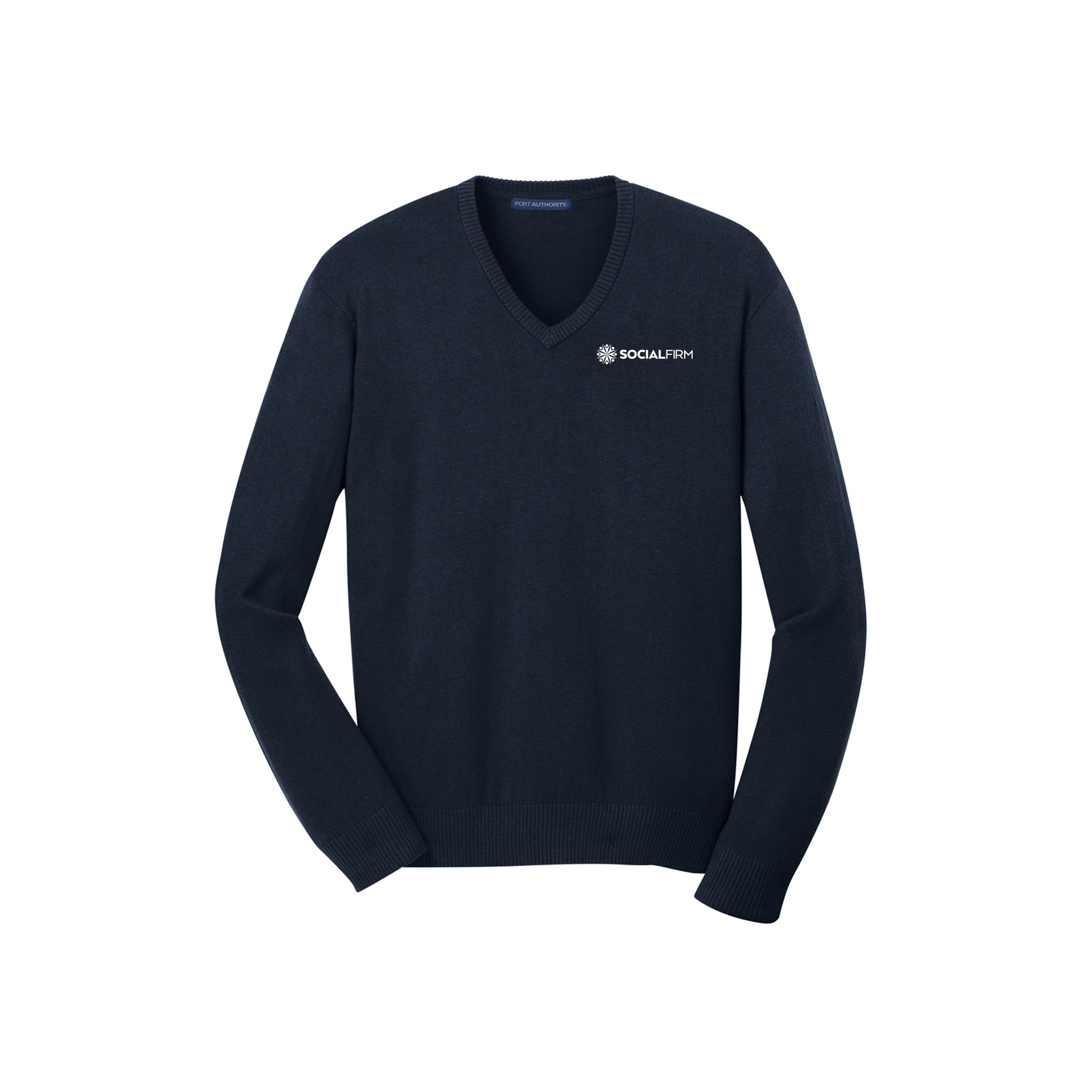 Social Firm - Port Authority® V-Neck Sweater – GetSpirit