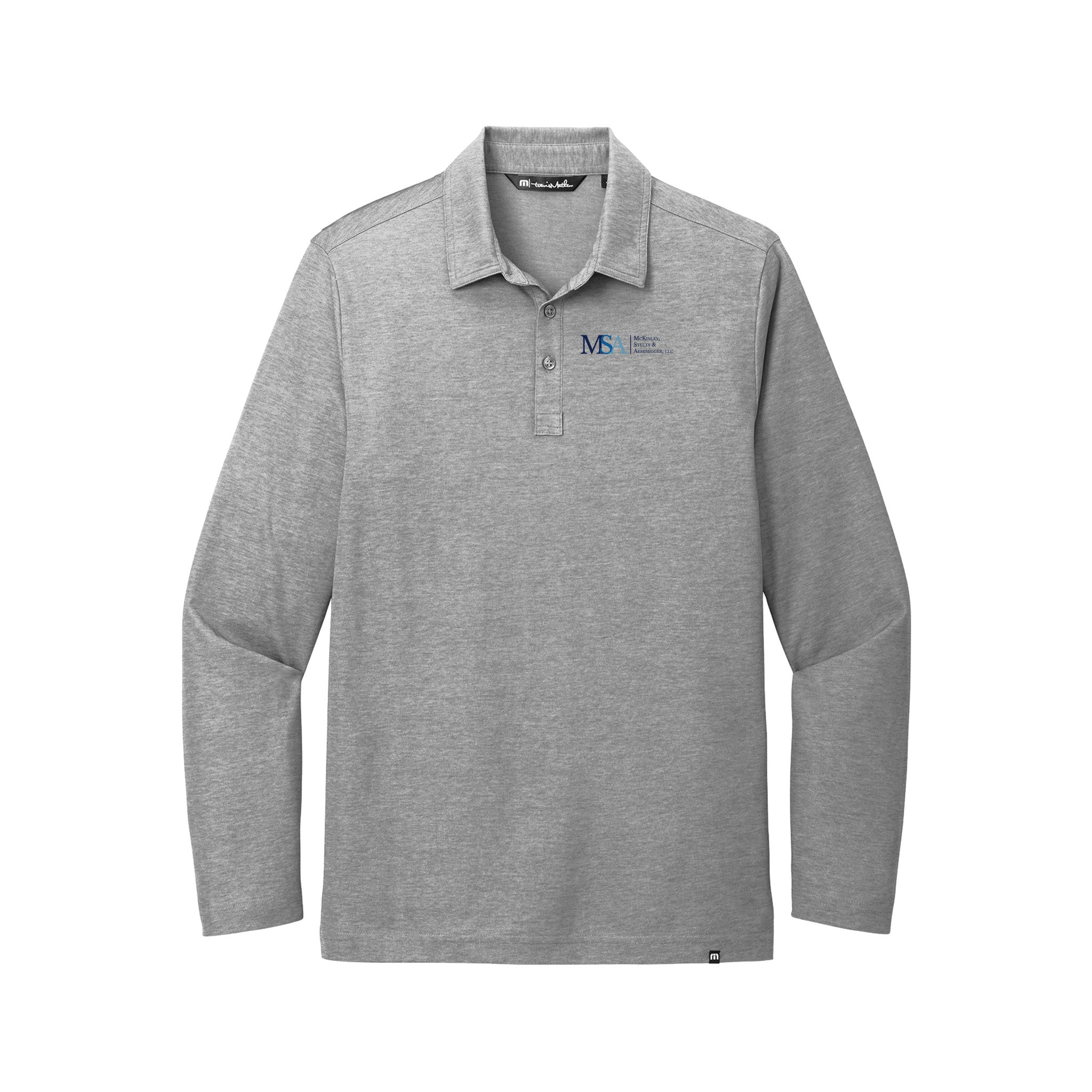 MSA Law Firm - TravisMathew Oceanside Heather Long Sleeve Polo – Spirit ...