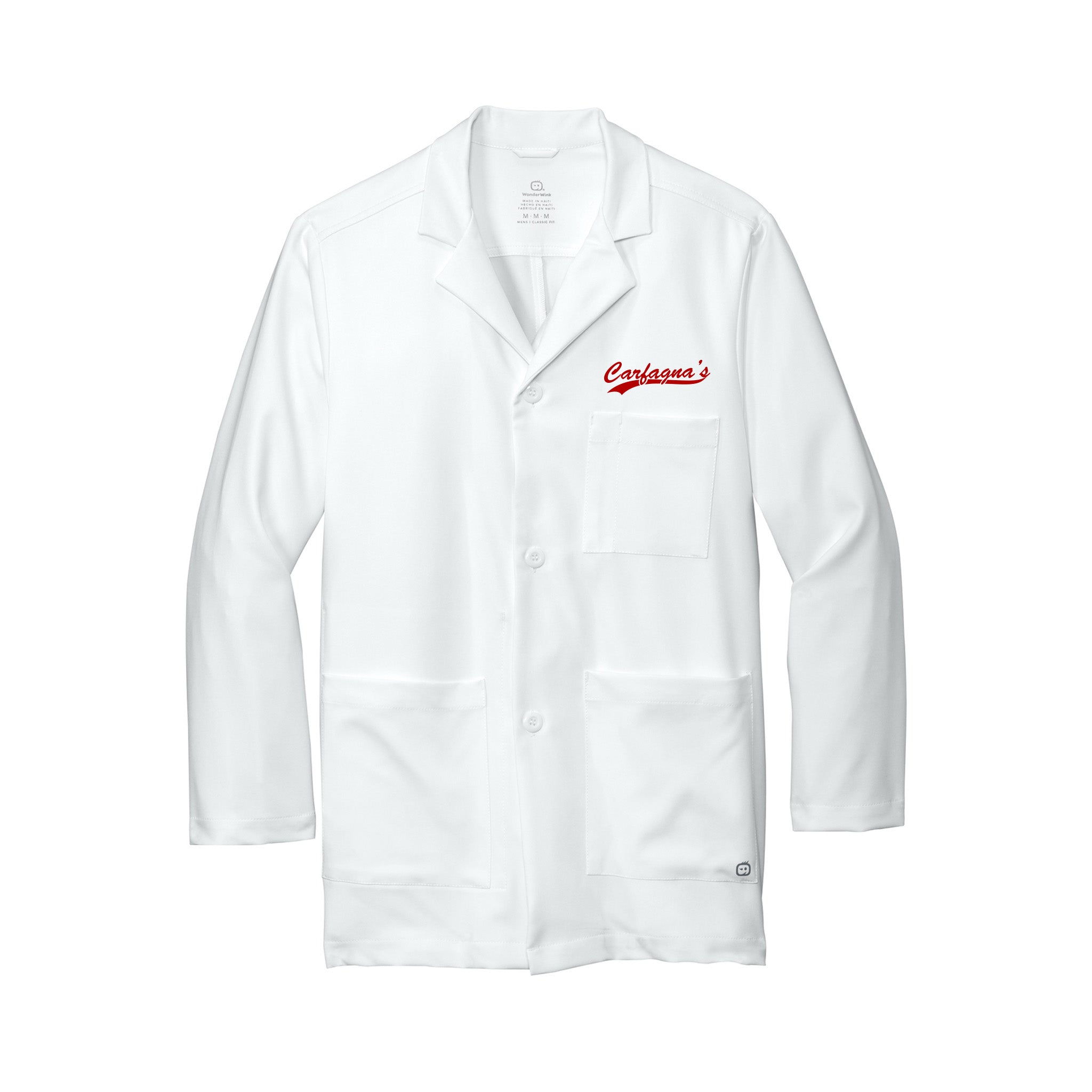 Carfagnas Food Production Team - Wink® Men's Consultation Lab Coat ...