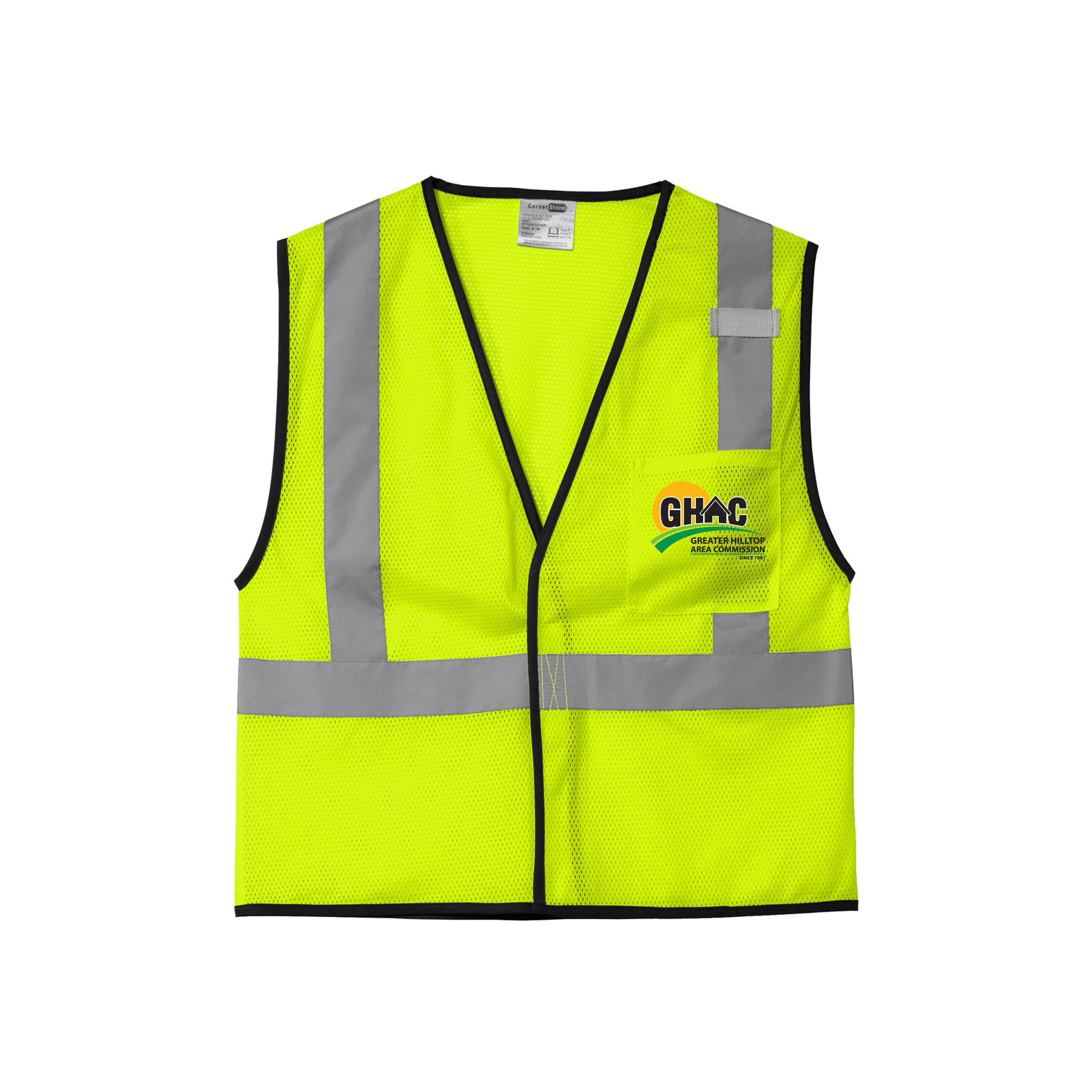 GHAC - CornerStone ® ANSI 107 Class 2 Economy Mesh One-Pocket Vest ...