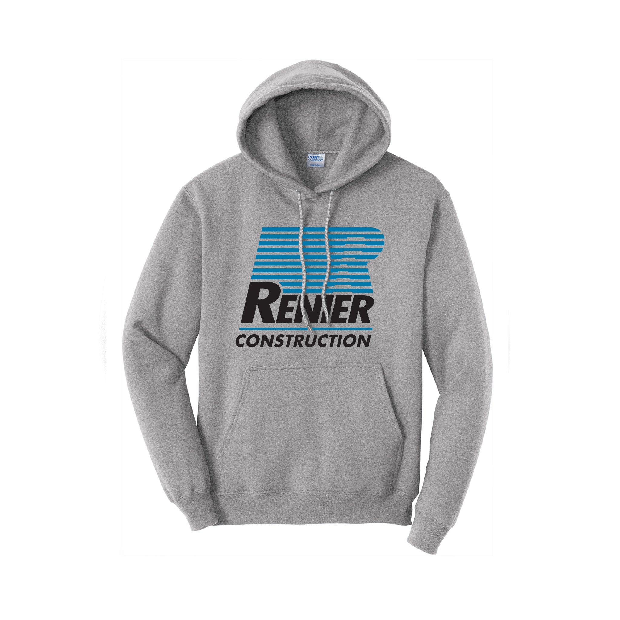 Renier Construction - Port & Company® Core Fleece Pullover Hooded Swea ...