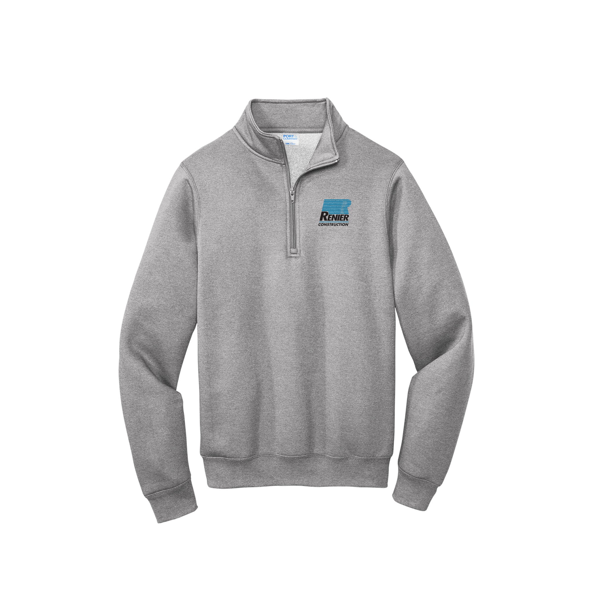 Renier Construction - Port & Company ® Core Fleece 1/4-Zip Pullover Sw ...