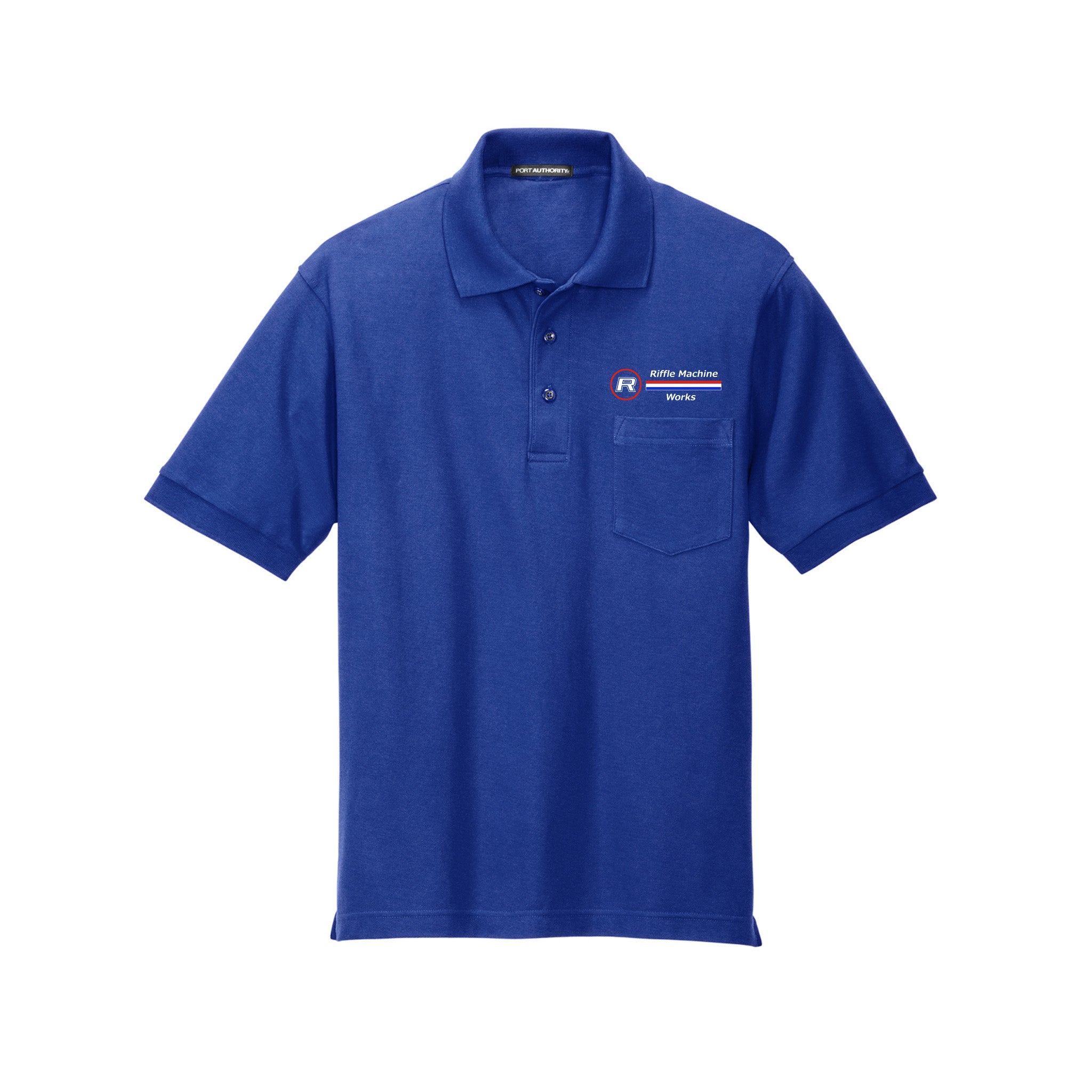 Riffle Machine Works - Port Authority® Silk Touch™ Polo with Pocket ...